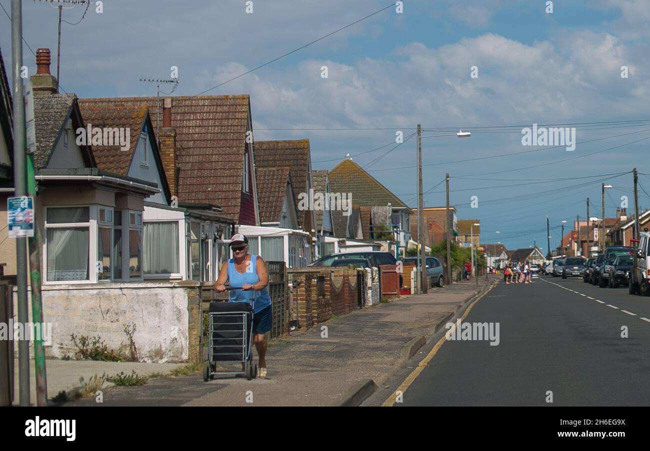 General view of Jaywick seaside town in Essex. British seaside towns ...