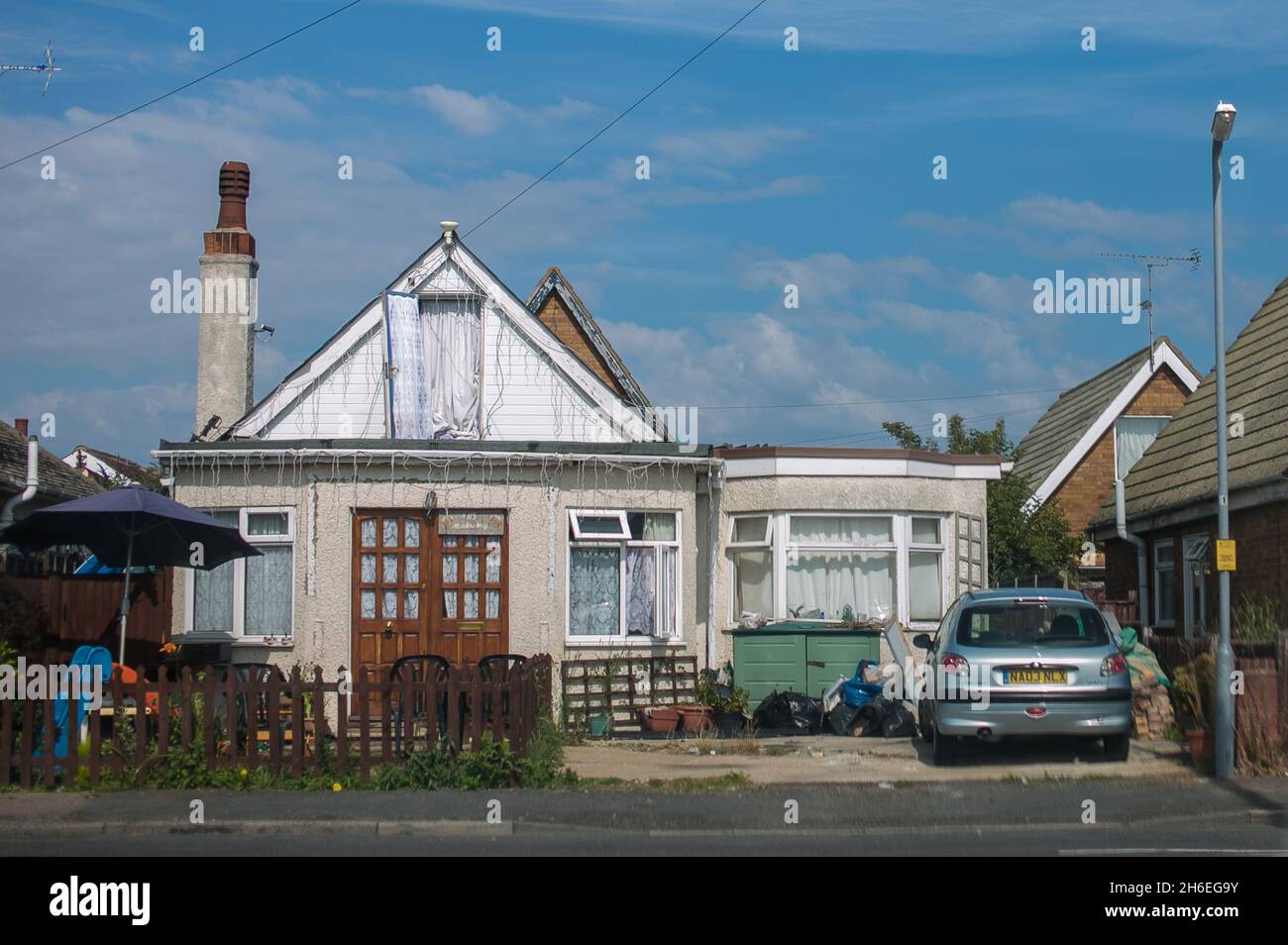 General view of Jaywick seaside town in Essex. British seaside towns ...