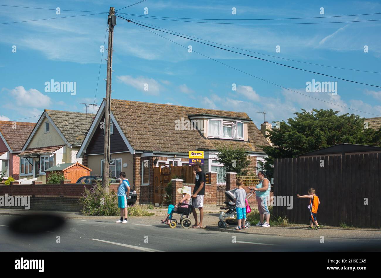 General view of Jaywick seaside town in Essex. British seaside towns ...