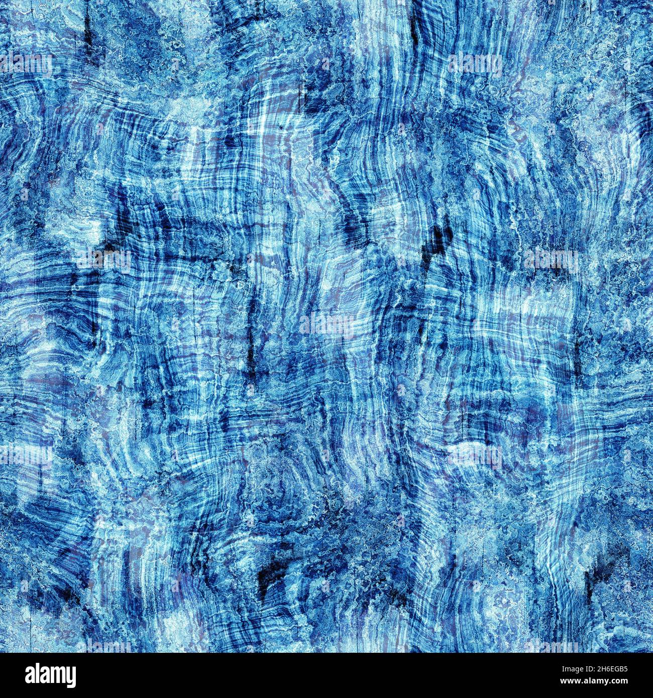 Seamless indigo block print texture on navy blue woven effect ...