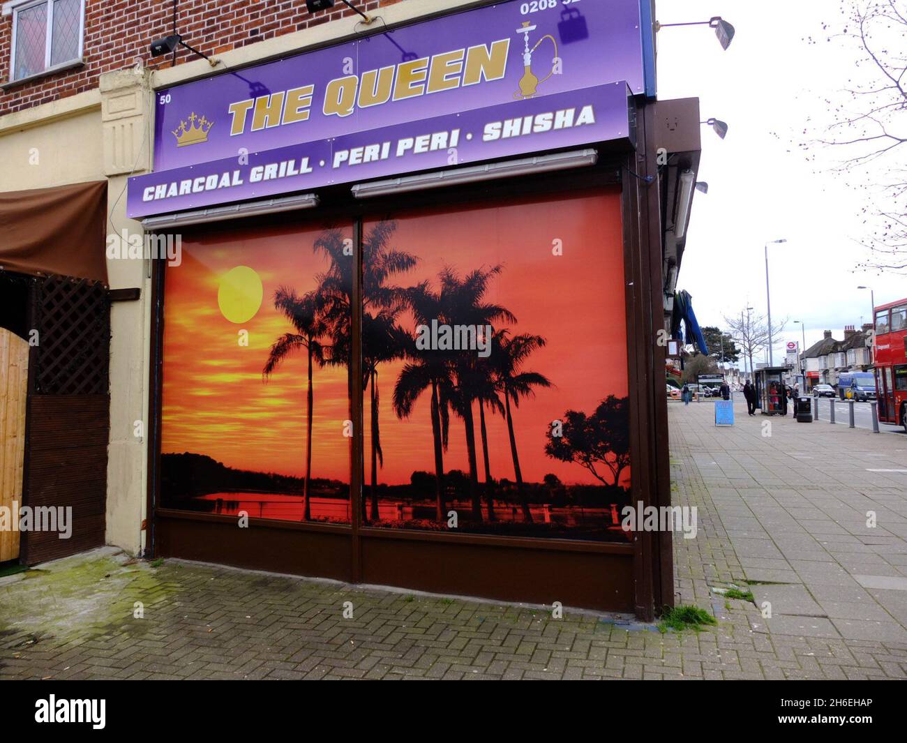 A general view of the London kebab shop that has removed two giant ...