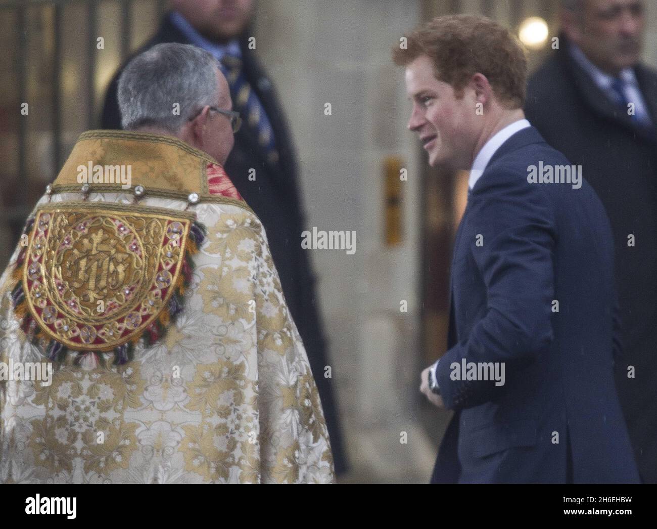 Prince Harry at the Service of Thanksgiving for the Life of Nelson ...