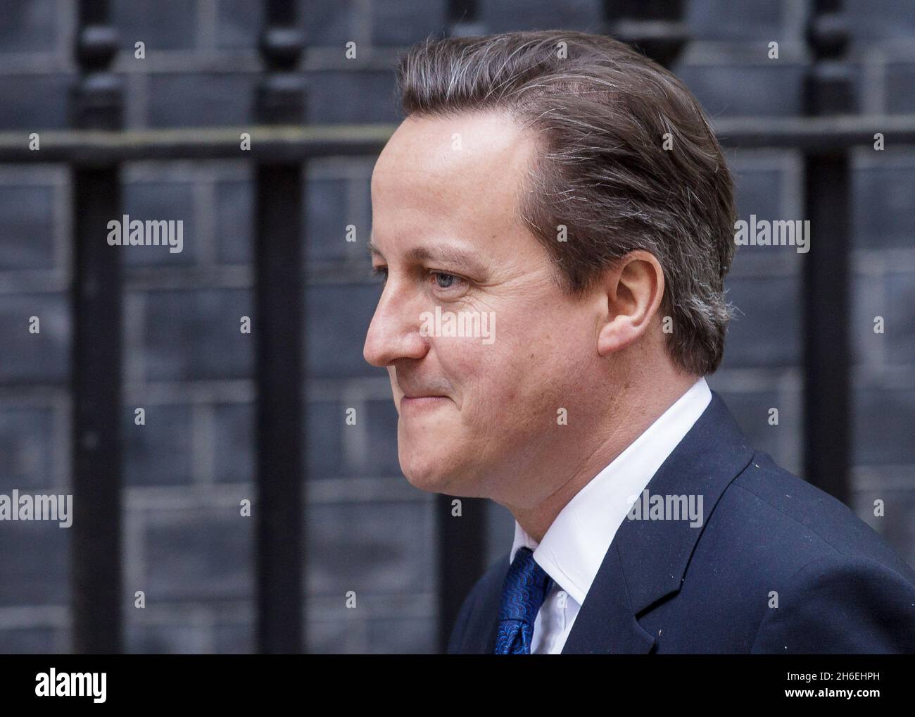 British PM David Cameron meets the President of Ireland Michael D ...