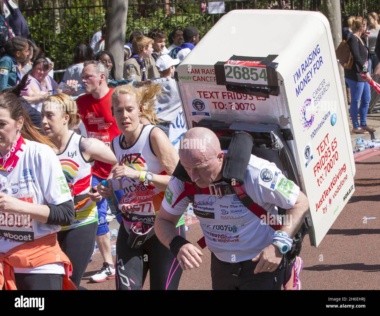 Tony the Fridge completes four marathons in 24 hours raising money for ...