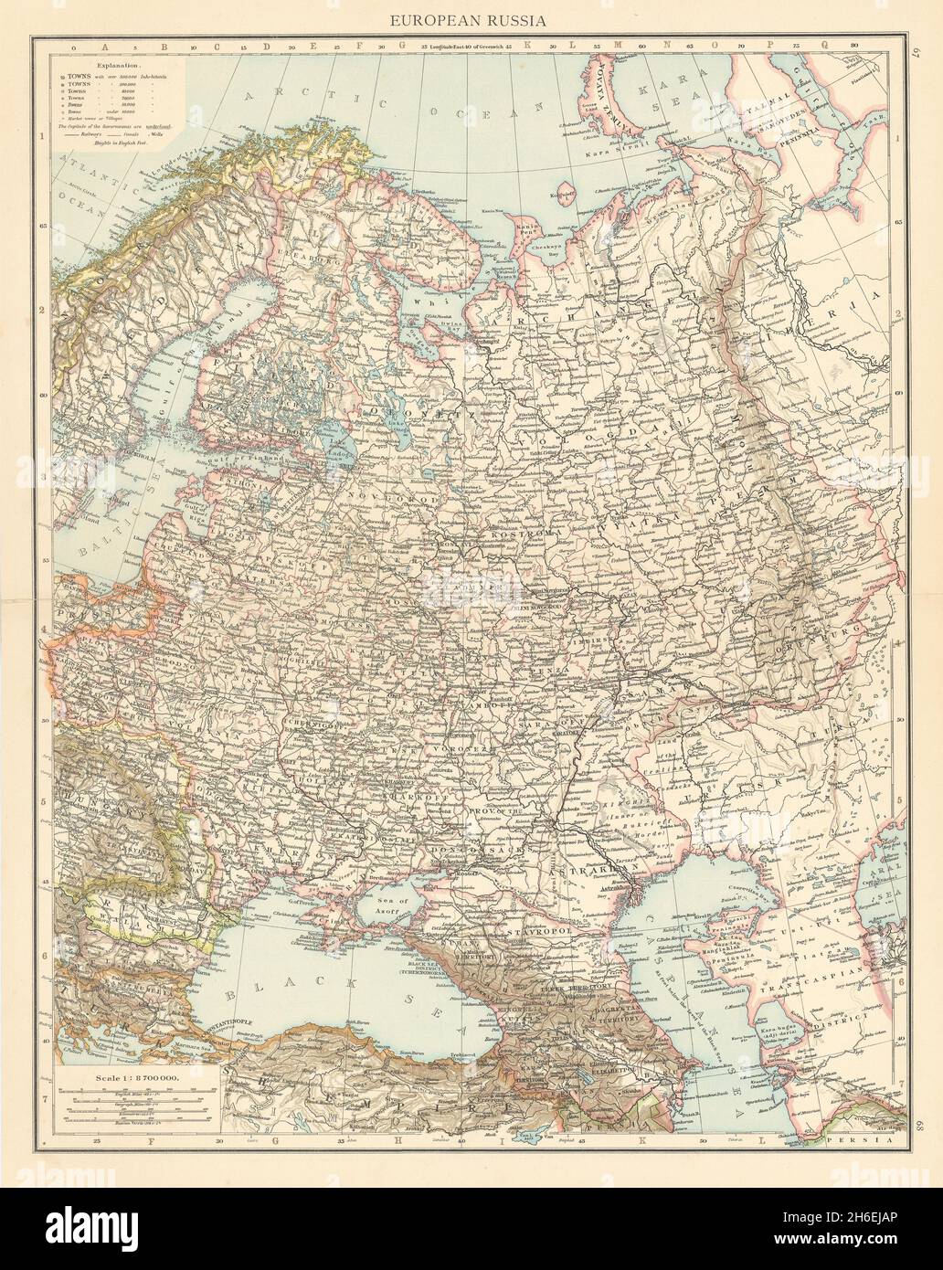 European Russia. Baltic Caucasus Ukraine Black & Caspian seas. TIMES ...