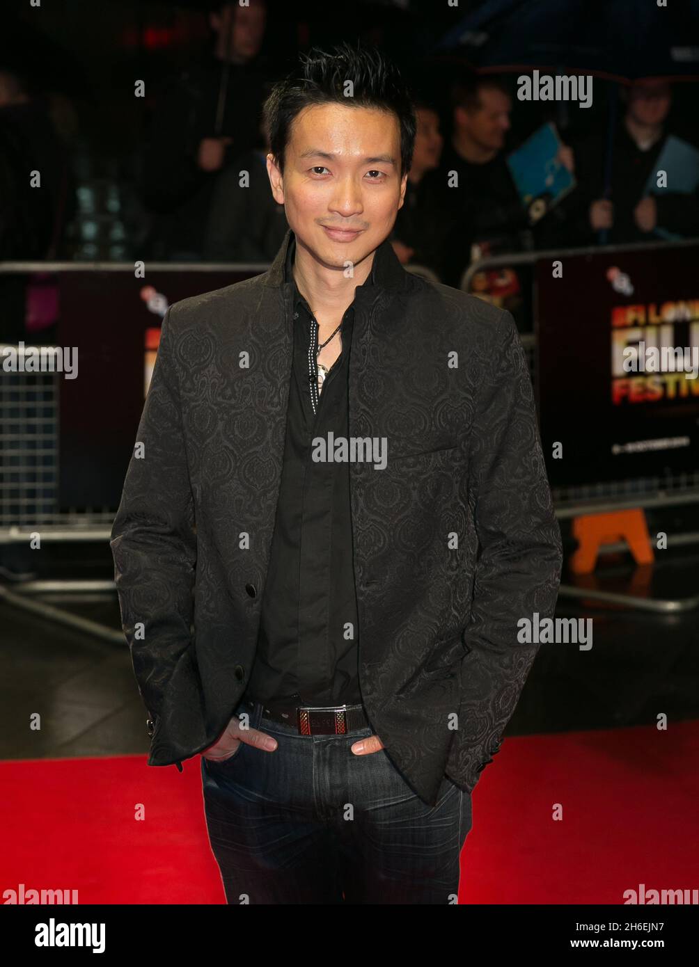 Orion Lee arriving at the X+Y Premiere during the BFI London Film ...