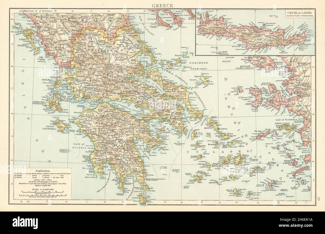 Map of crete hi-res stock photography and images - Alamy