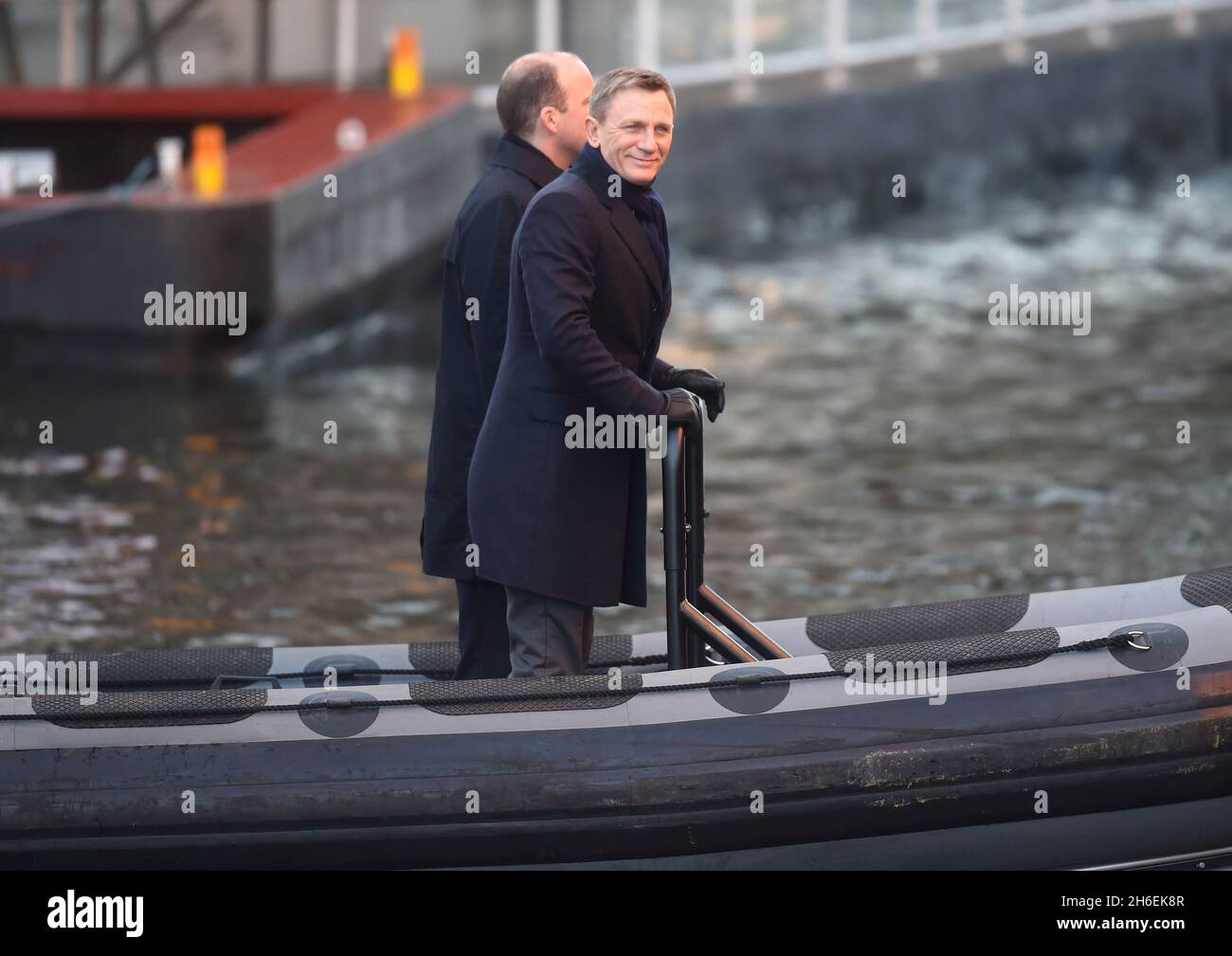 Daniel Craig and Rory Kinnear filming the new James Bond movie Spectre ...