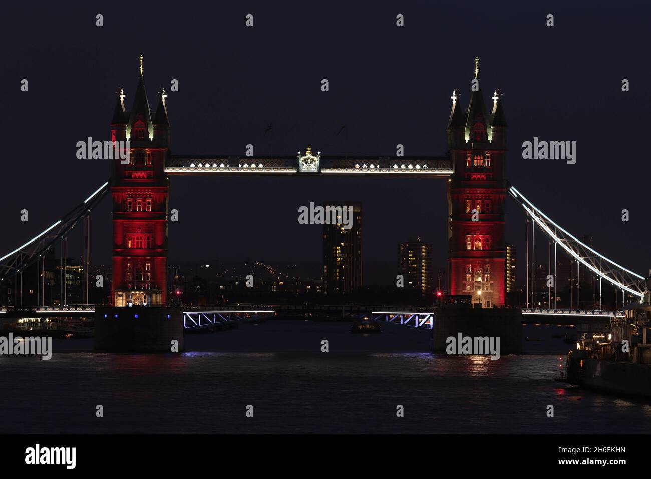 London landmarks have been lit in the colours of the French national ...