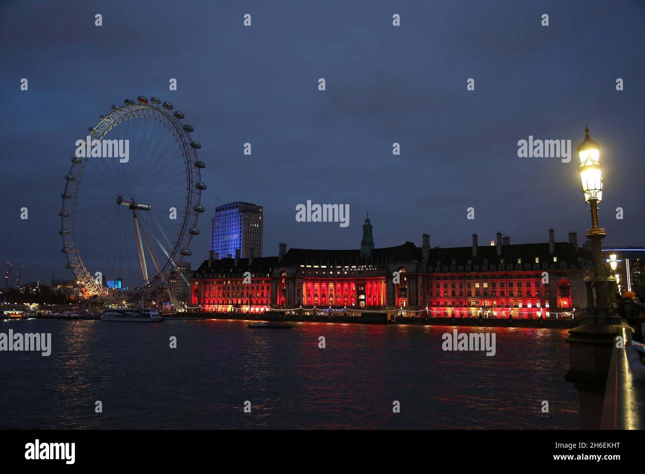 London landmarks have been lit in the colours of the French national ...