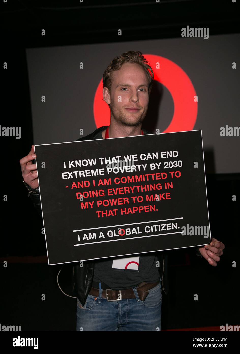 Jack Fox at Google HQ in support of the Global Citizen movement to end ...