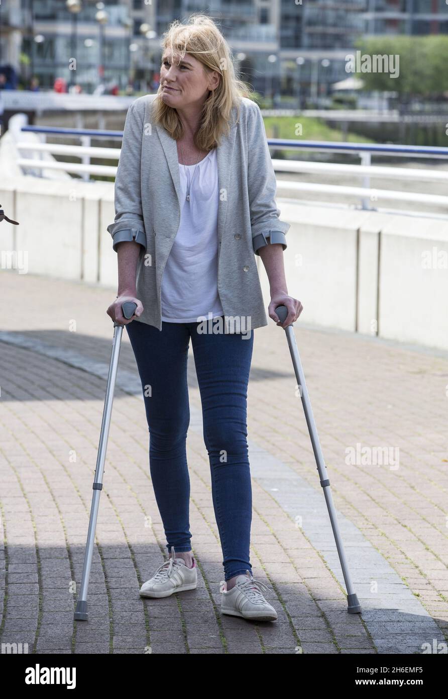 Sally Bercow, wife of John Bercow leaves her flat in Battersea this ...