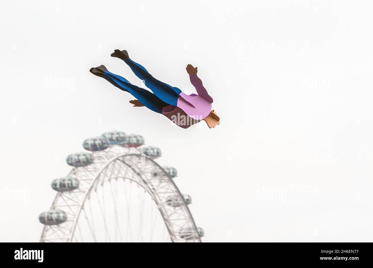 London commuters this morning had to double take, as strange human ...