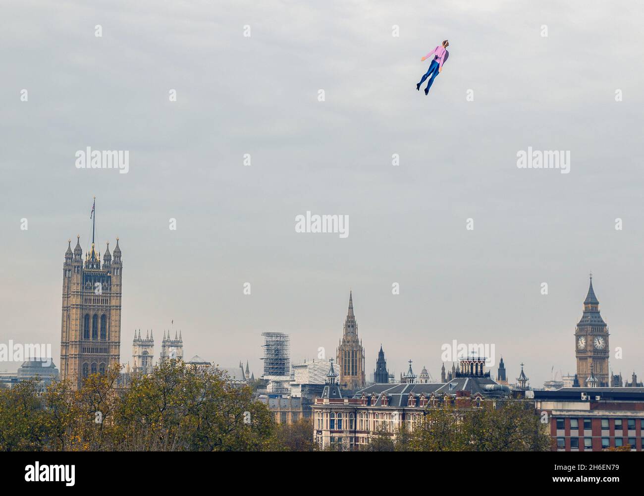 London commuters this morning had to double take, as strange human ...