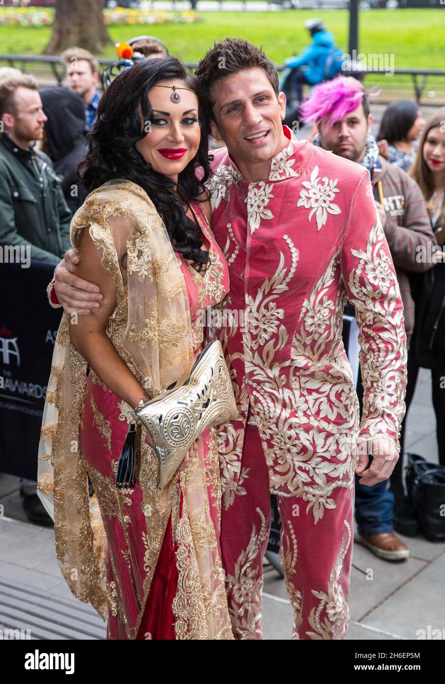 Alex Reid and girlfriend Nikki Manashe attend the 2016 British Asian ...