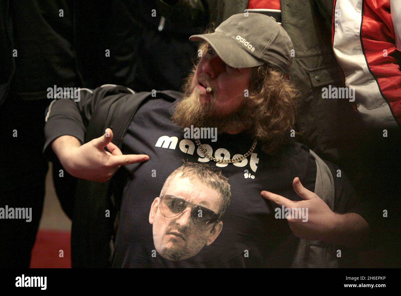 A Goldie Looking Chain member shows his support for fellow band mate ...