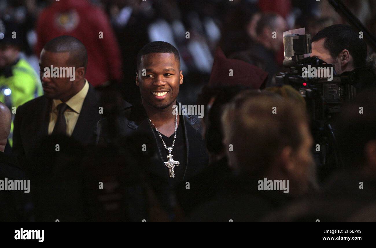 Rapper Curtis ' 50 Cent ' Jackson arrives at the Empire in Leicester Square, London , for the ...