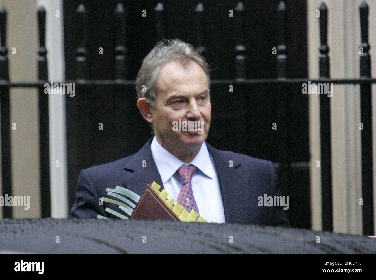 PM Tony Blair pictured in Downing Street today. Police have foiled a ...