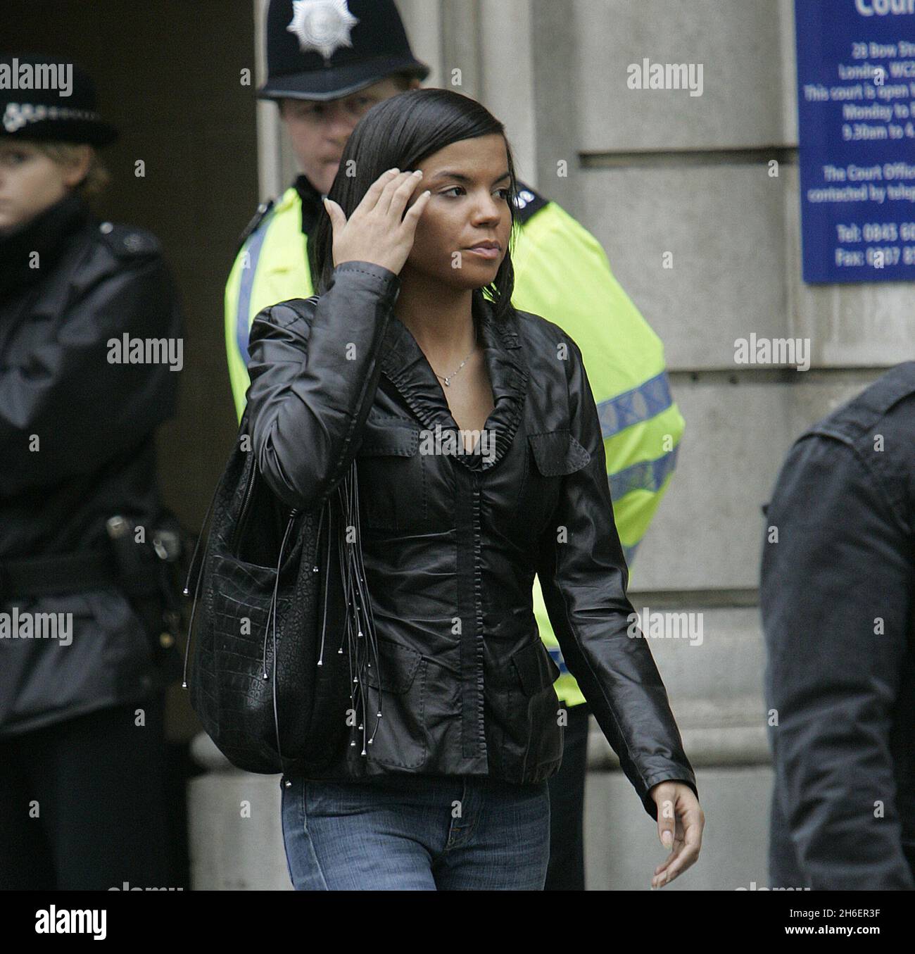 Rap singer Ms Dynamite appeared at Bow Street Magistrates in London ...