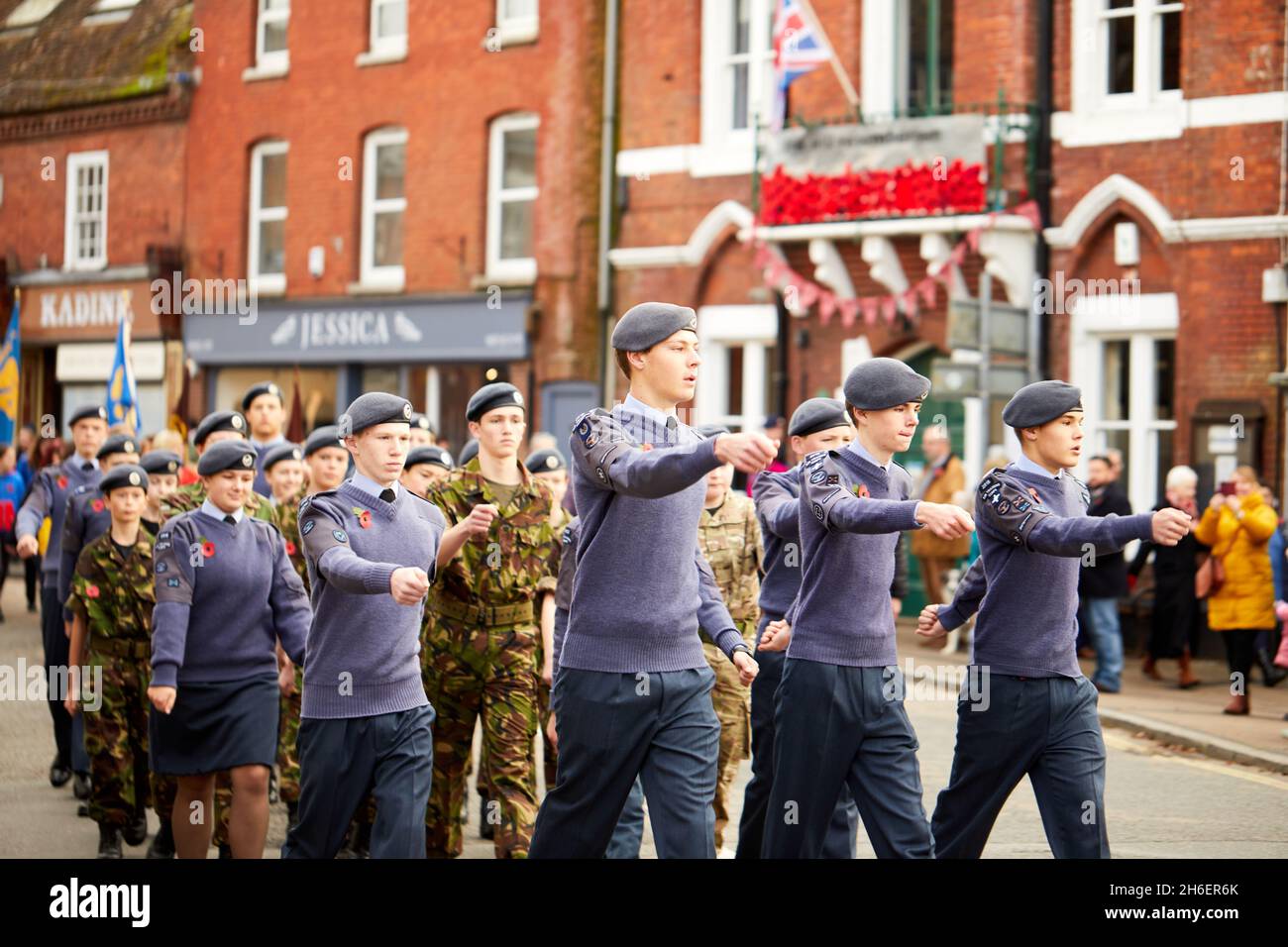 Fordingbridge, U.K. - 14 Nov 2021: Members of the 2515 (Ringwood ...