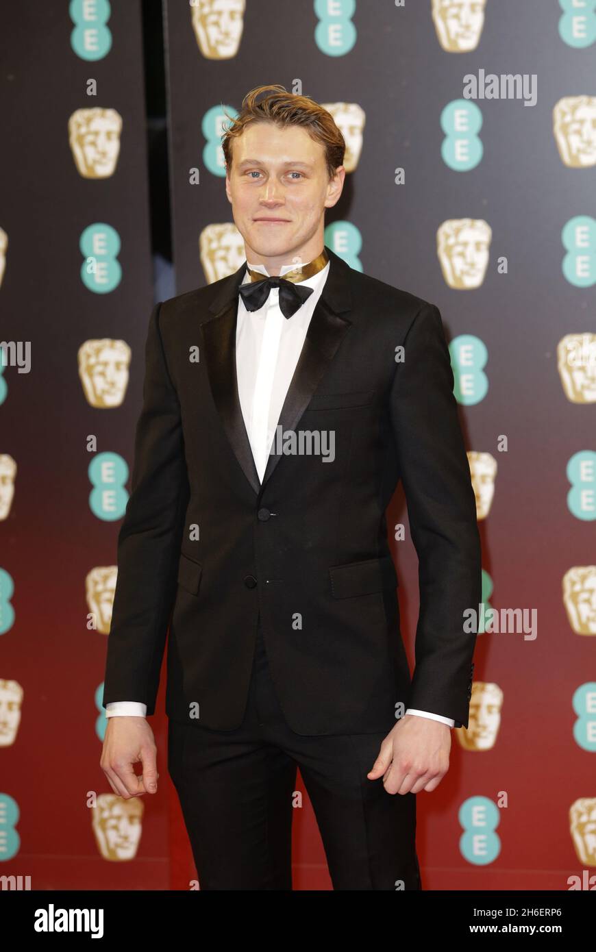 George Mackay attends the EE British Academy of Film awards at the ...