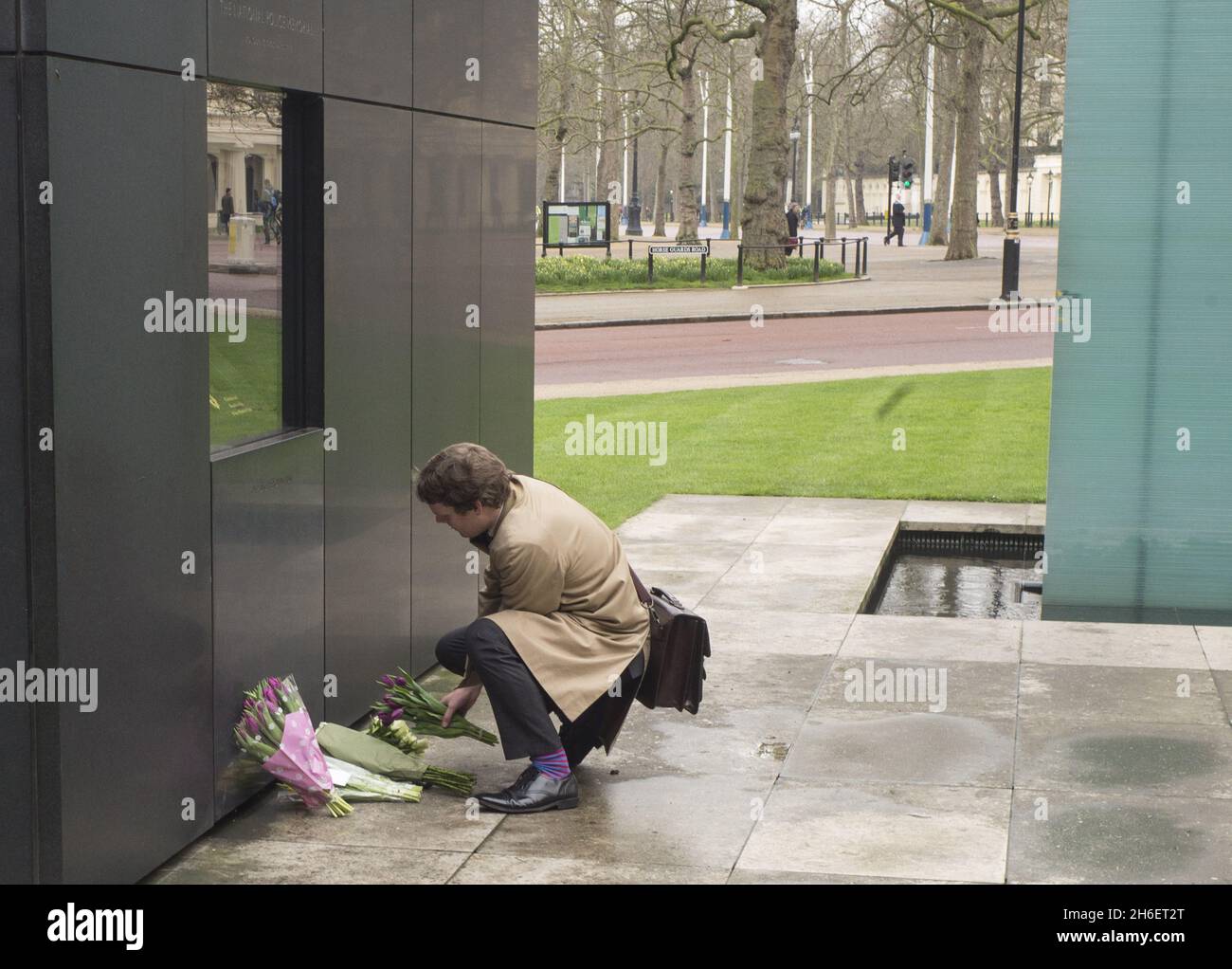 In the aftermath of yesterdays terror attack flowers are laid at the ...