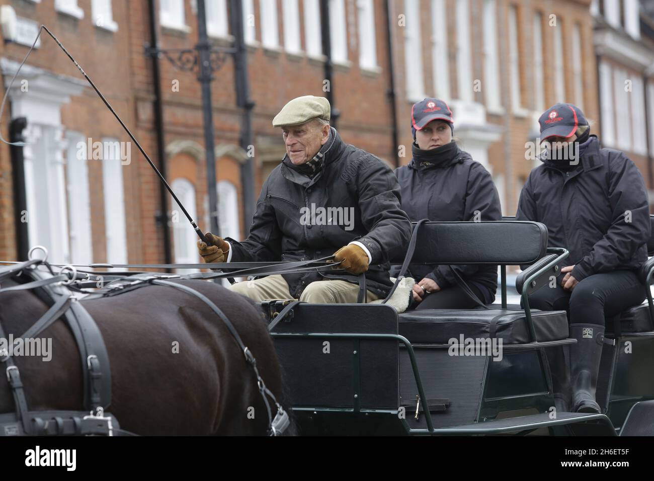 The Duke of Edinburgh riding a carriage Stock Photo - Alamy