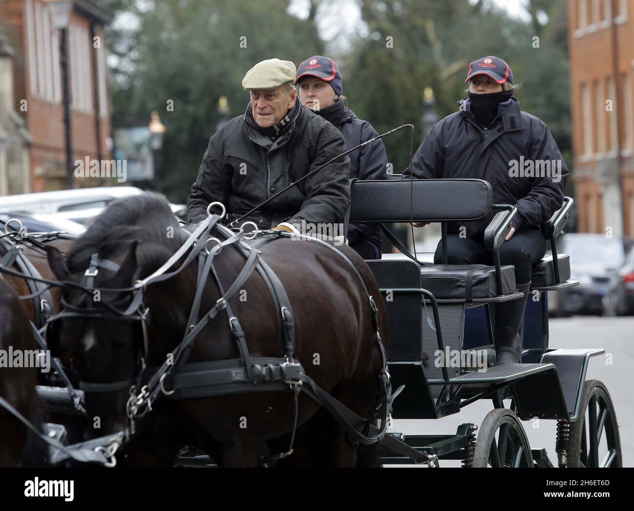 The Duke of Edinburgh riding a carriage Stock Photo - Alamy