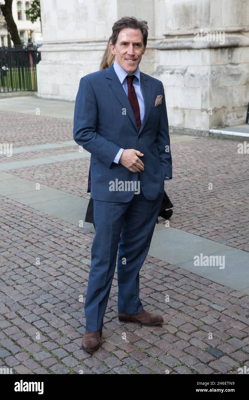 Rob Brydon attends Ronnie Corbett memorial service held at Westminster ...