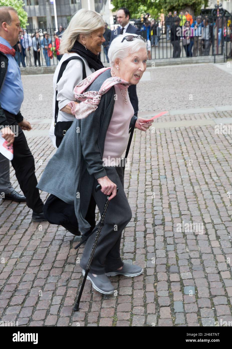 June Whitfield attends Ronnie Corbett memorial service held at ...