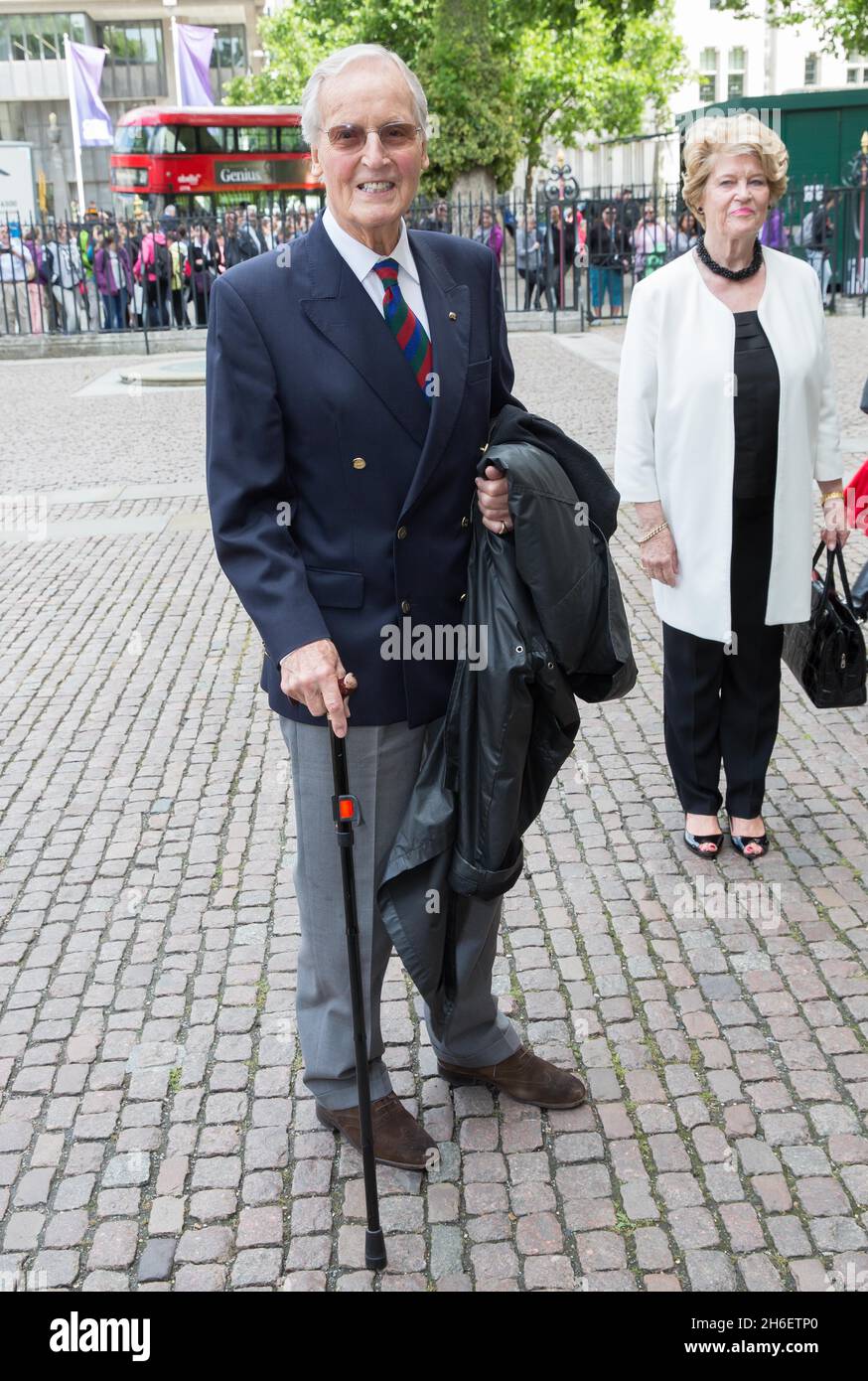 Nicholas Parsons attends Ronnie Corbett memorial service held at ...