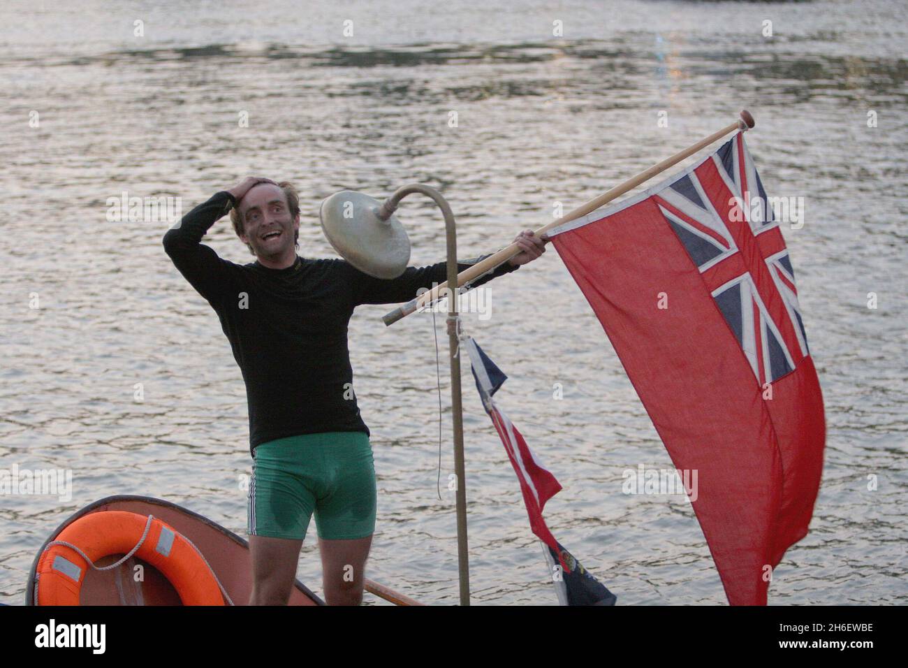 Tim Fizthigham finishes the last leg of his 250km journey from France ...