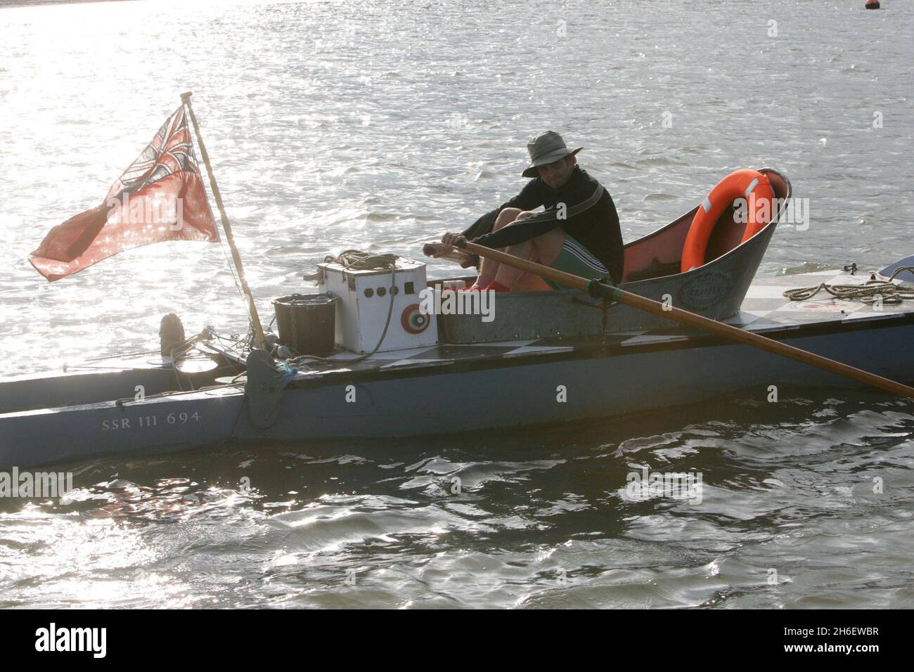 Tim Fizthigham finishes the last leg of his 250km journey from France ...