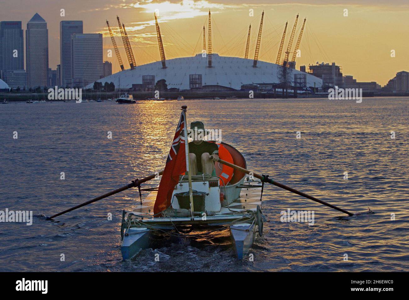 Tim Fizthigham finishes the last leg of his 250km journey from France ...