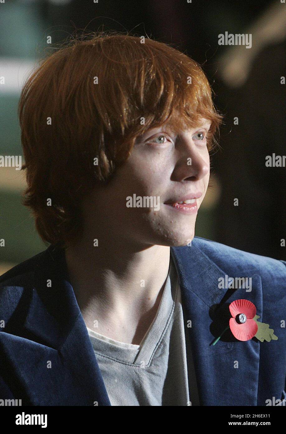 Rupert Grint arriving at the Harry Potter And The Goblet Of Fire film ...
