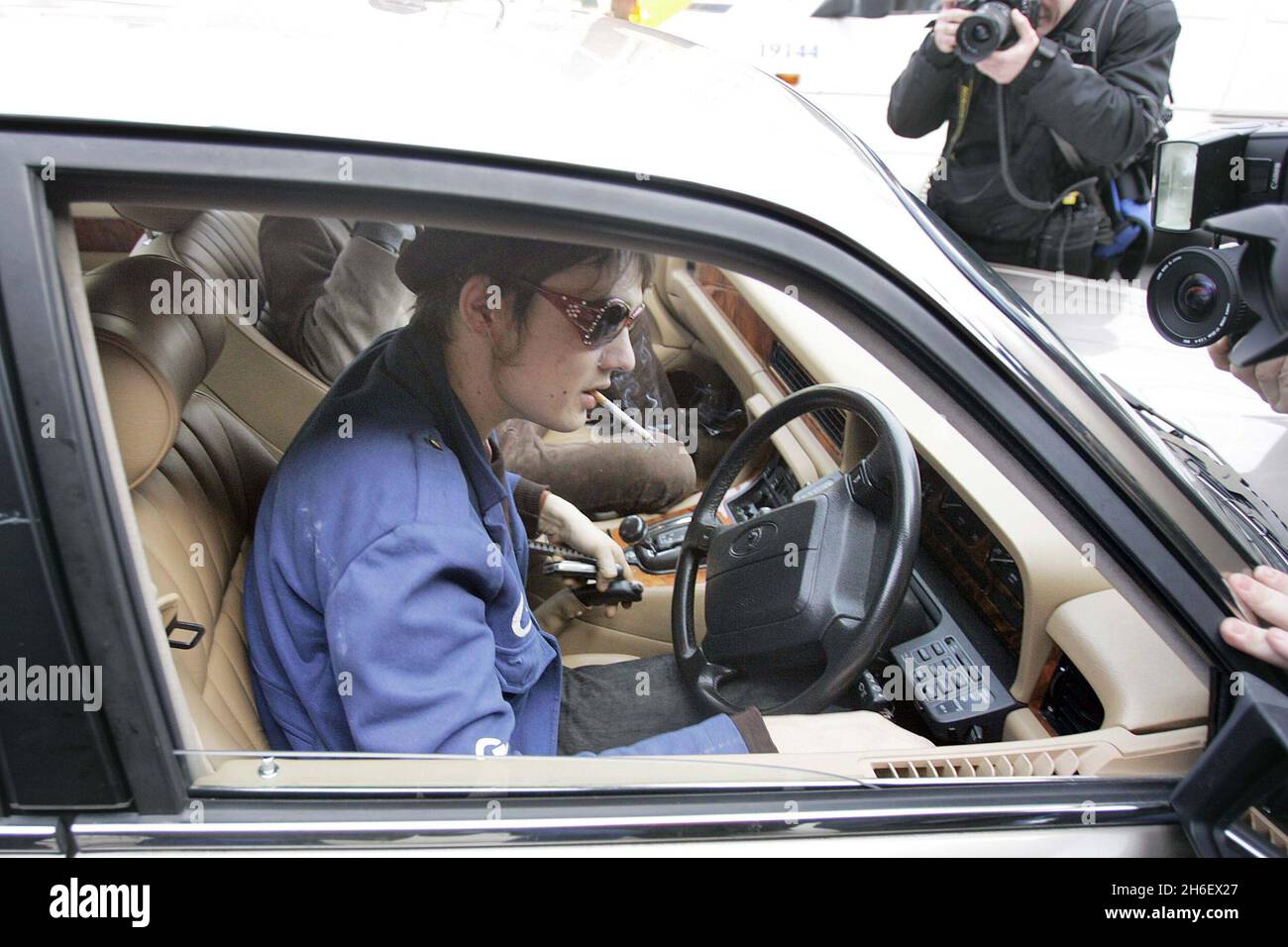 Singer Pete Doherty outside Thames Magistrate in London this morning as ...