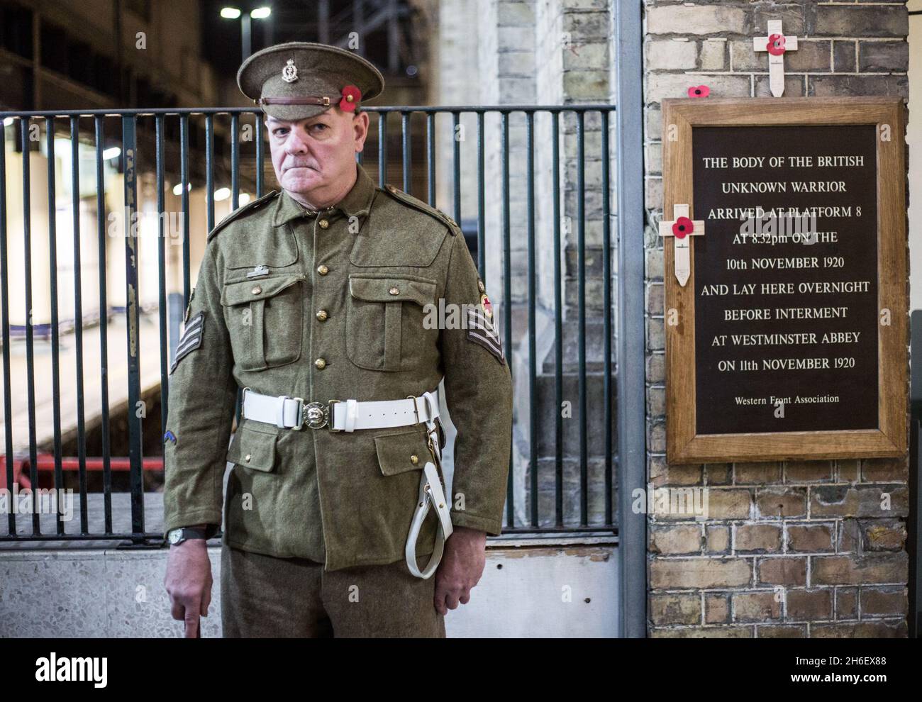 The Western Front Association holds a ceremony at Victoria Station ...