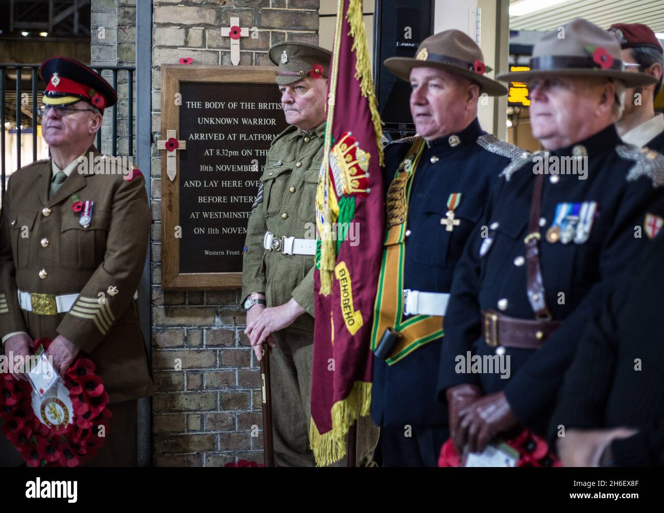 The Western Front Association holds a ceremony at Victoria Station ...