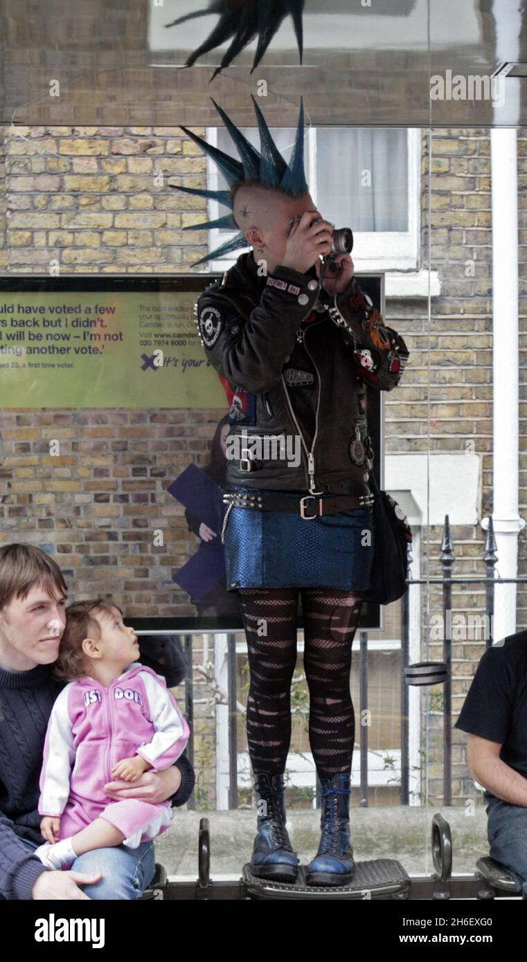A female punk attending the protests Stock Photo - Alamy
