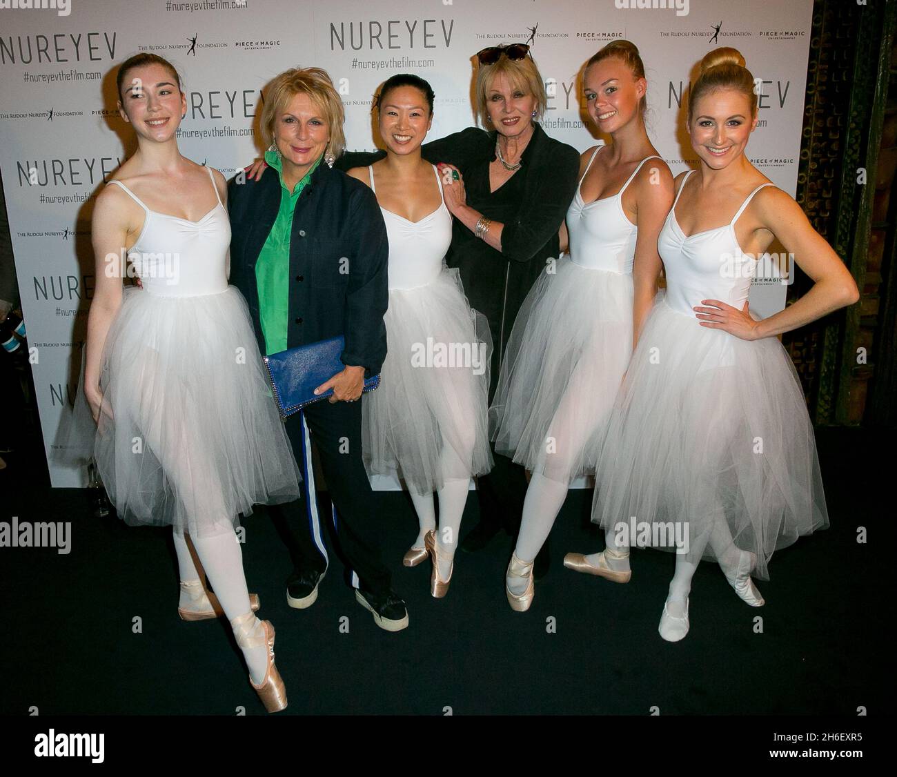 Joanna Lumley and Jennifer Saunders at the premiere of NUREYEV at the ...