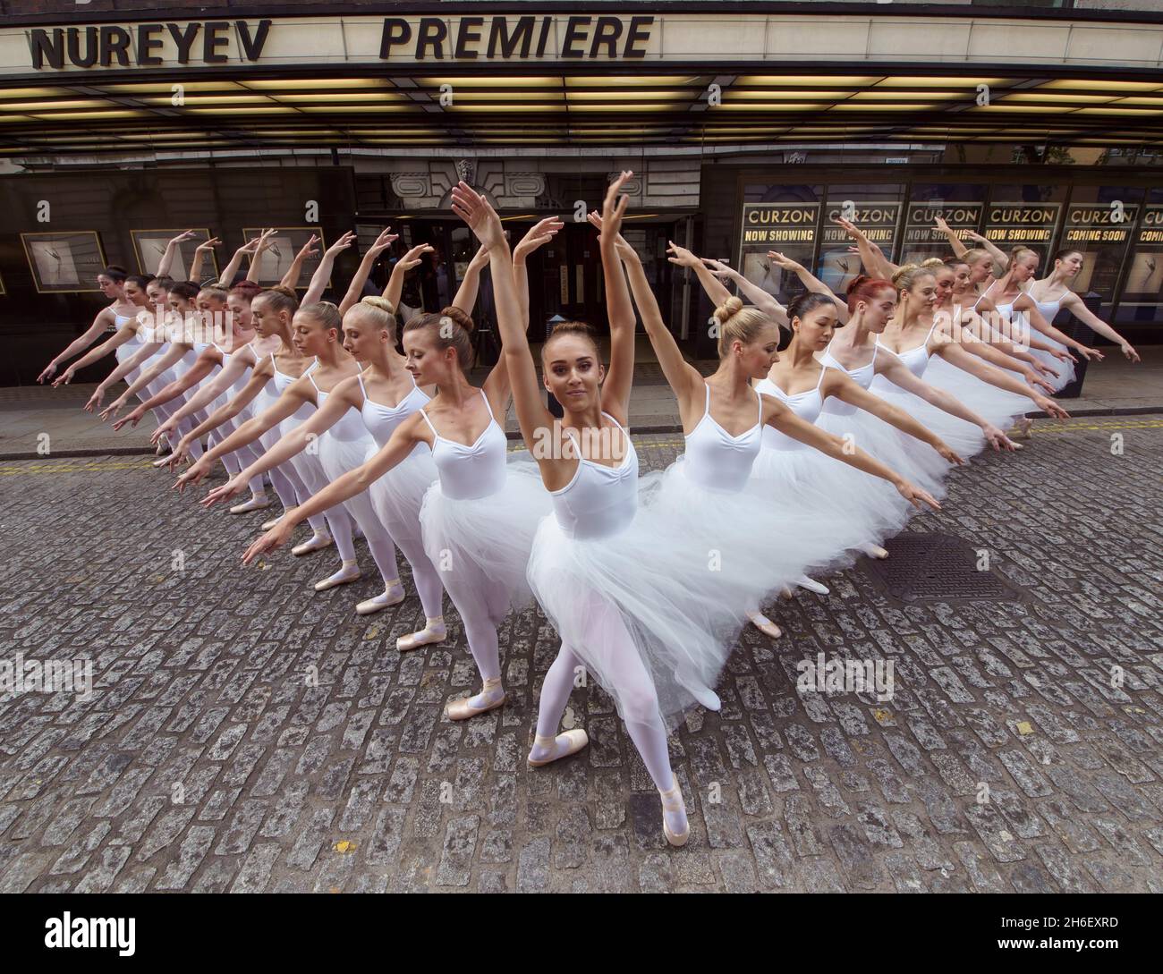 Ballerinas arriving at the premiere of NUREYEV at the Curzon Mayfair ...