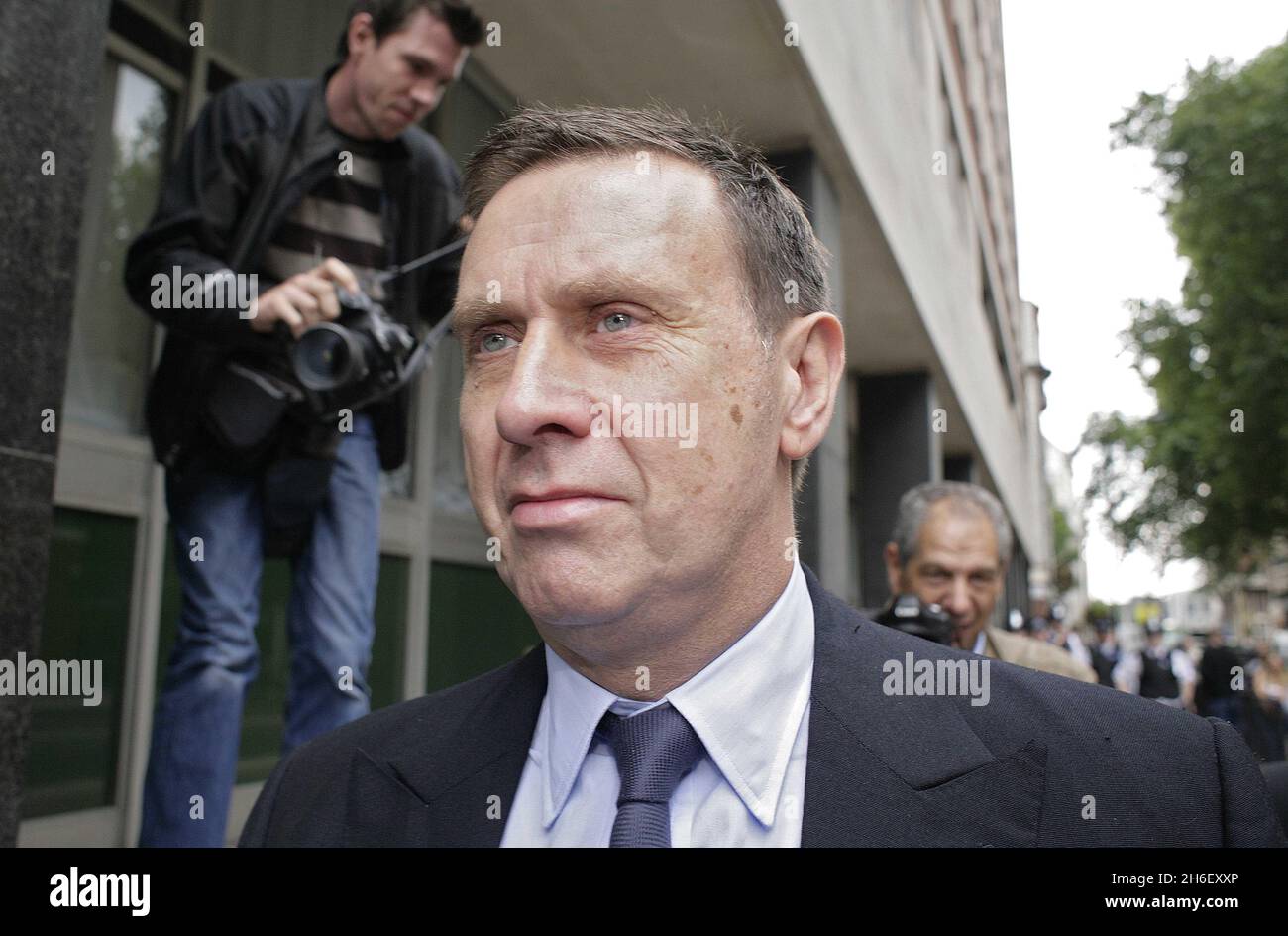 Clive Goodman leaving court Stock Photo - Alamy