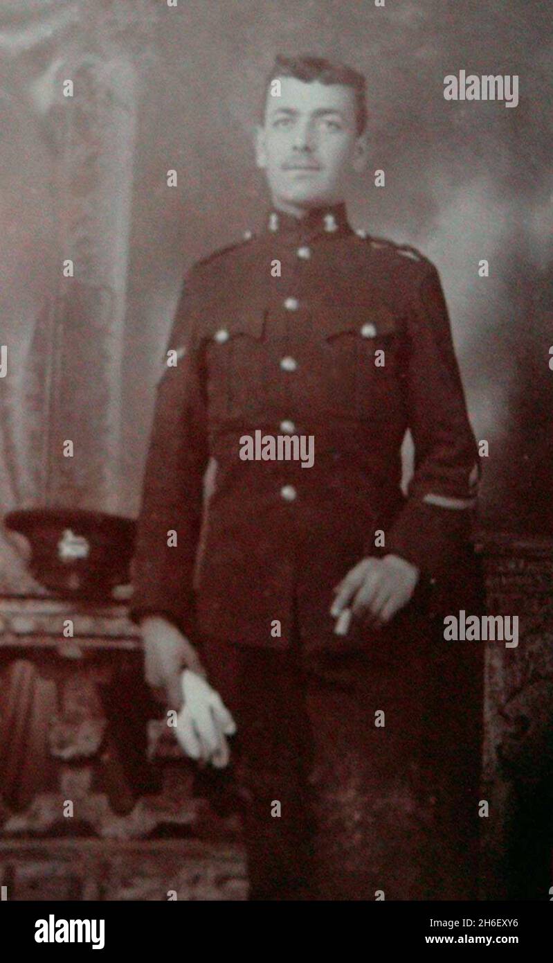 Harry Farr's daughter 92 year old Gertrude Farr holding a photograph of ...