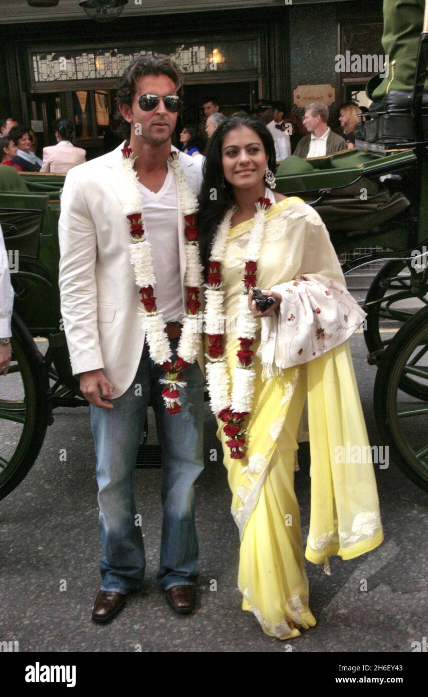 Bollywood stars Kajol and Hrithik Roshan arrived at Harrods to launch a ...