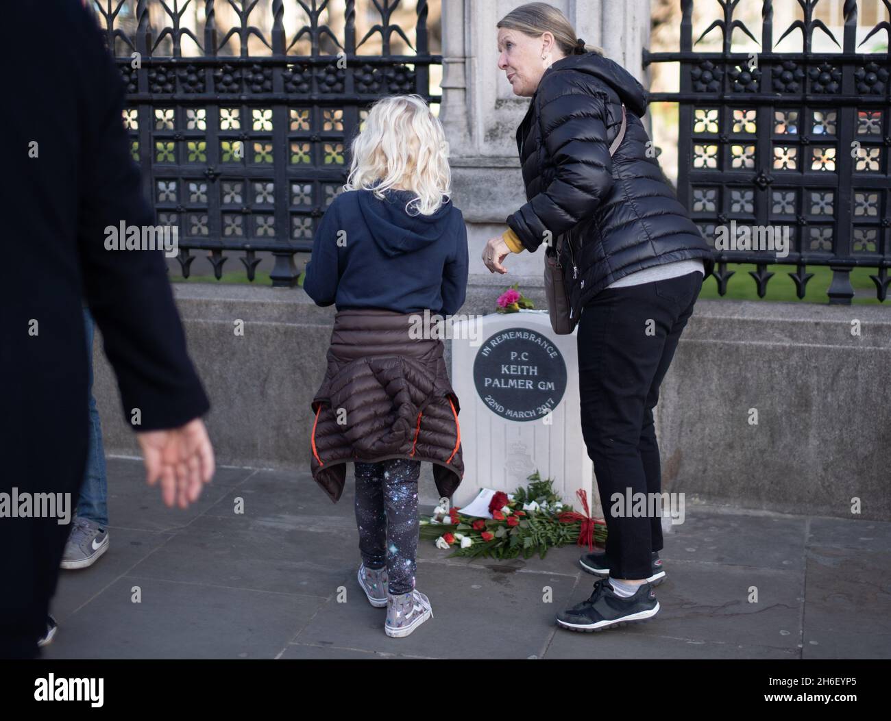 A memorial to honour PC Keith Palmer who was killed during the ...
