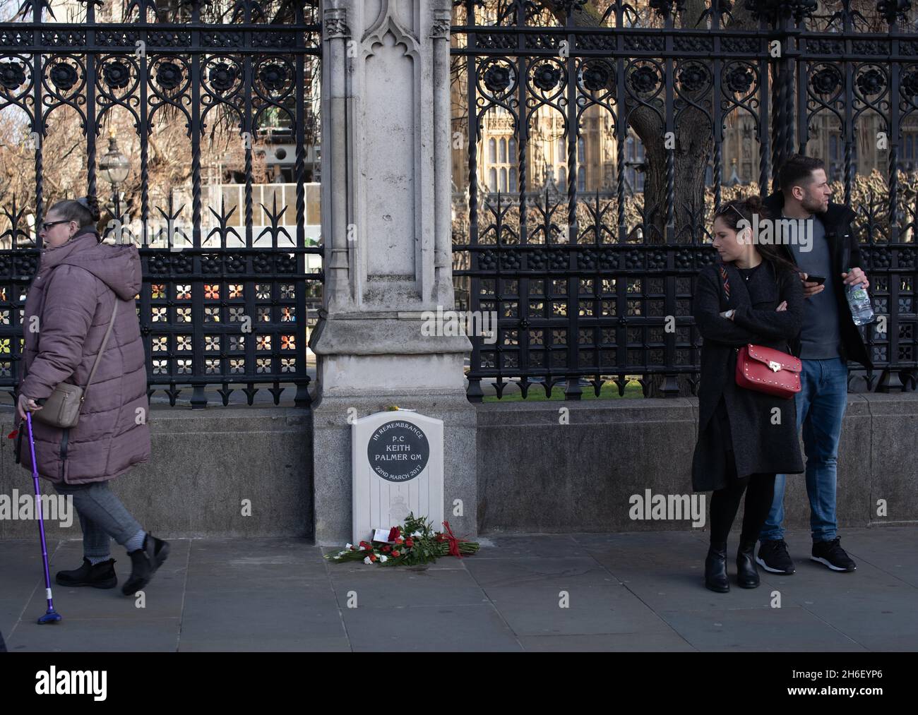 A memorial to honour PC Keith Palmer who was killed during the ...