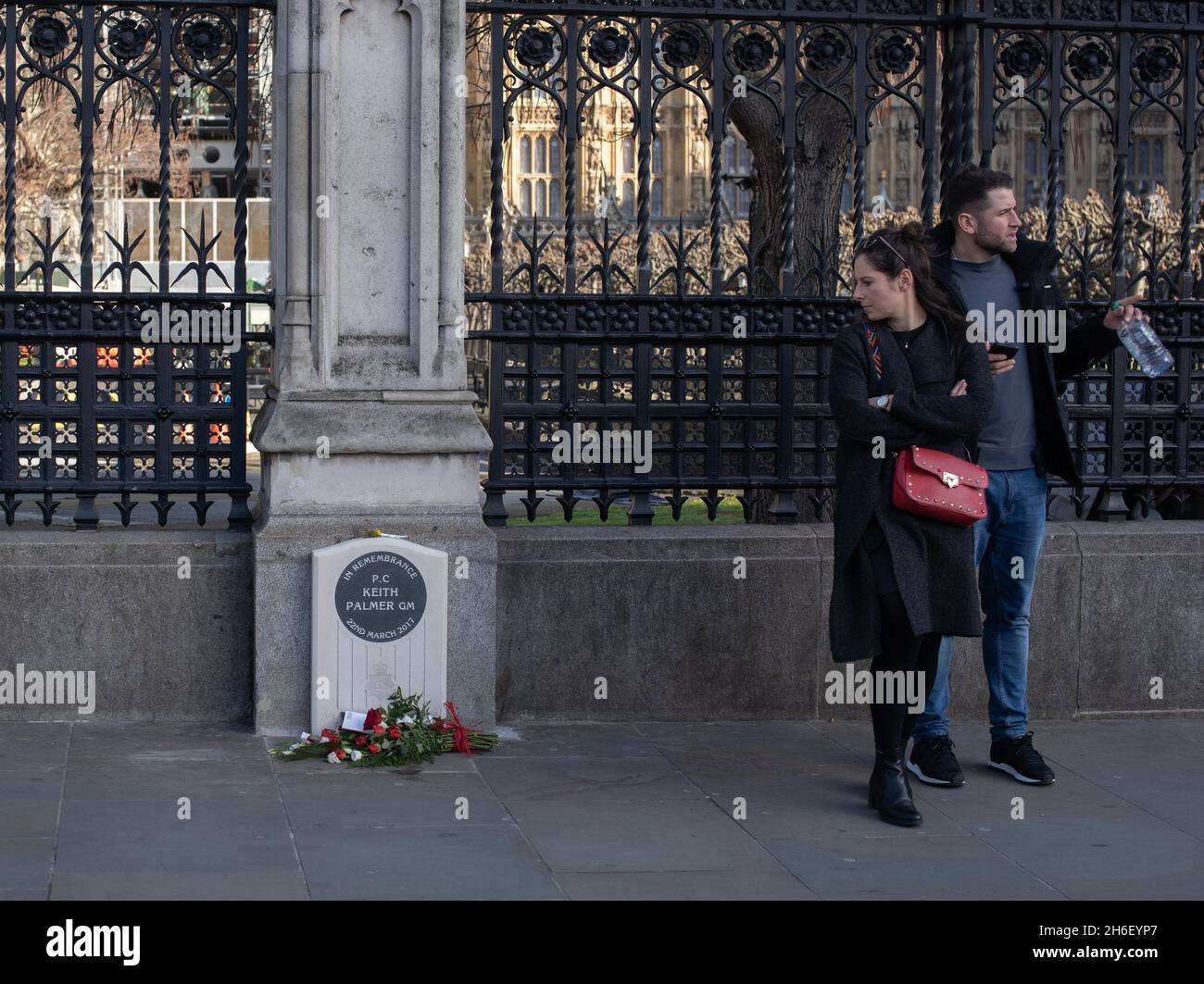 A memorial to honour PC Keith Palmer who was killed during the ...