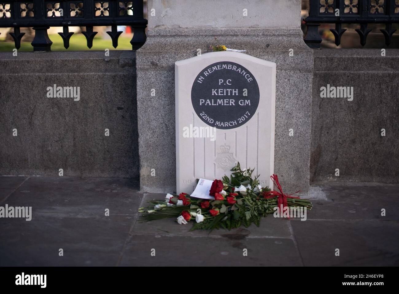 A memorial to honour PC Keith Palmer who was killed during the ...