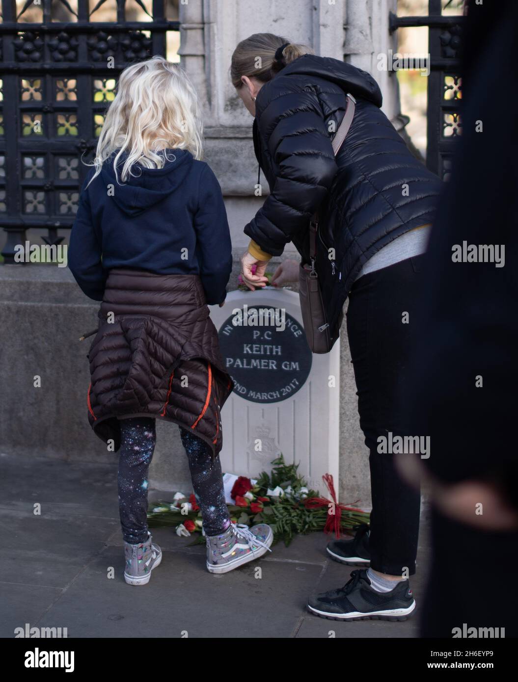 A memorial to honour PC Keith Palmer who was killed during the ...