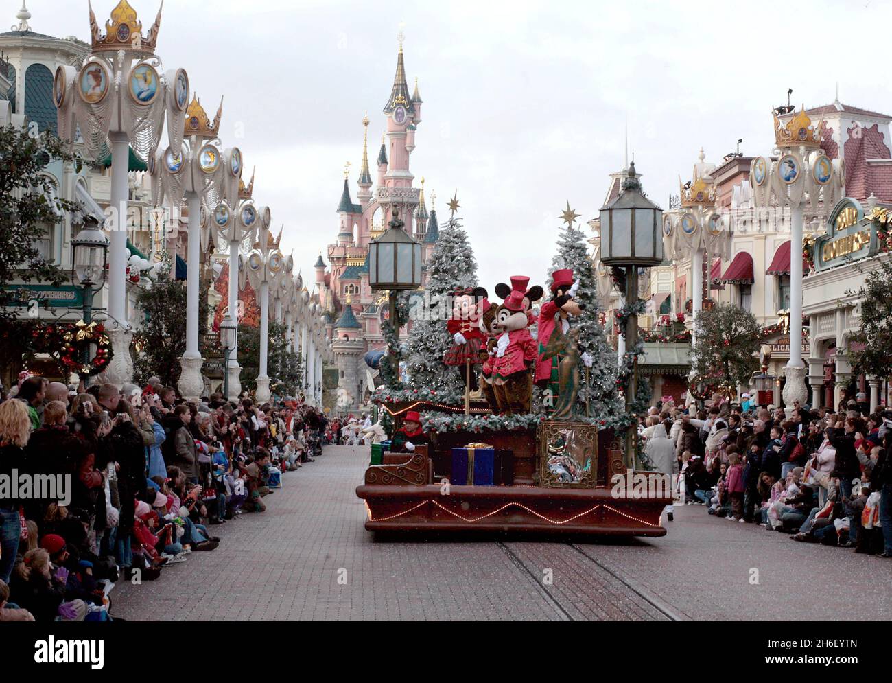 The Christmas parade, part of the Christmas celebrations at the ...